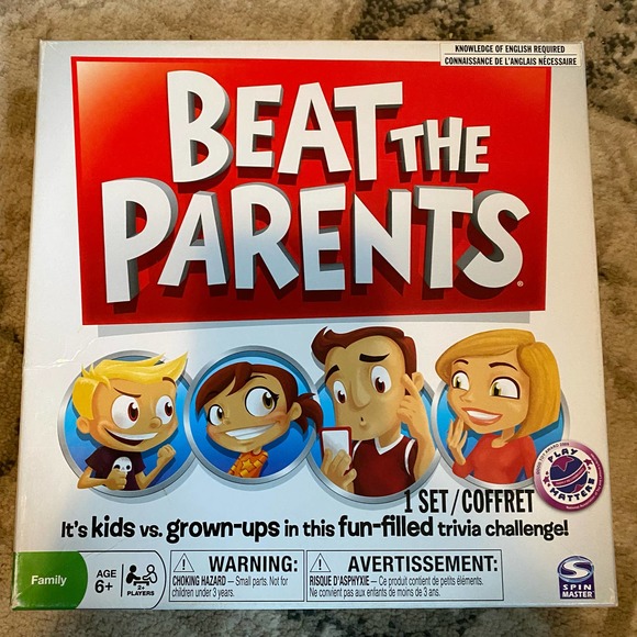 Spin Master | Games | Beat The Parents Board Game Age 6 2 Players ...